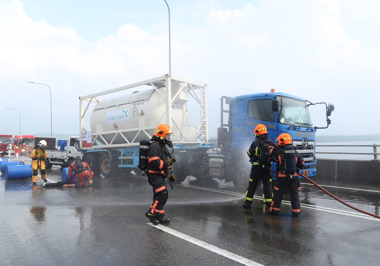 Chemical spill exercise to impact Tuas Second Link traffic - Citizens ...