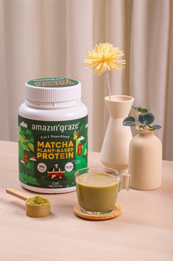 Amazin’ Graze introduces 2-in-1 Superblend Matcha Protein Blend ...