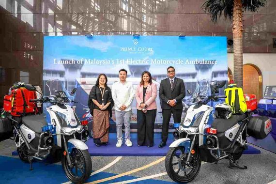 Prince Court launches first electric motorcycle ambulance - Citizens ...